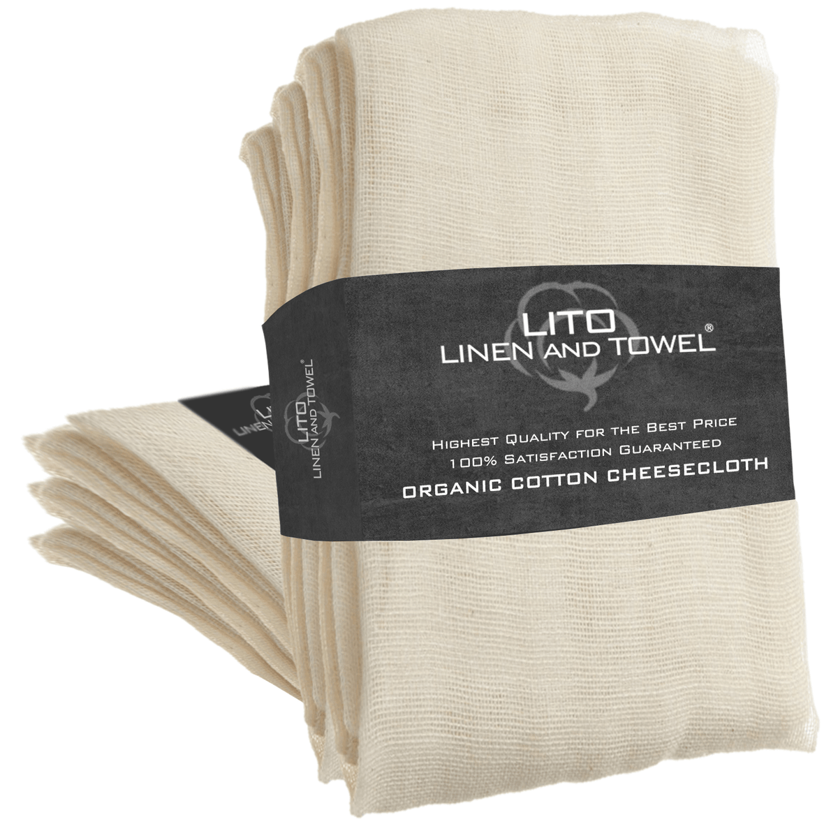 Cheesecloth-Grade 90, 18 SQ FT-Natural-Pack of 2 — LinenandTowel